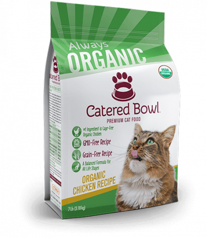 Organic Chicken Premium Dry Cat Food – Catered Bowl